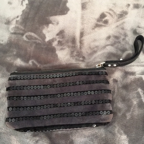 Juicy Couture | Bags | Juicy Couture Wristlet Velour With Sequins | Poshmark
